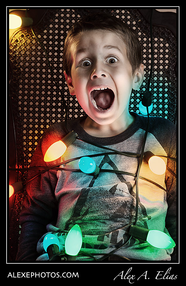 Christmas portraits ideas. Kids wrapped on lights. – Alex's pictures ...